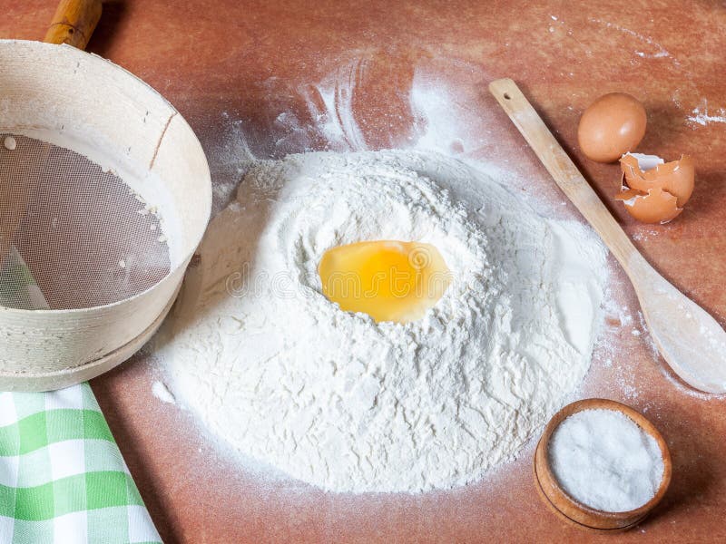 Baker Prepared Flour for Baking Stock Image - Image of ingredient ...