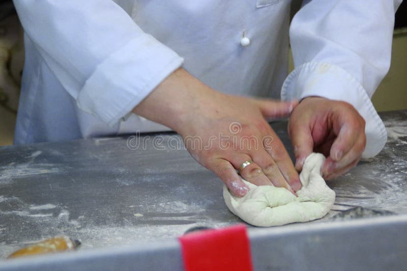 Baker prepares pastry stock photo. Image of chef, table - 147362934