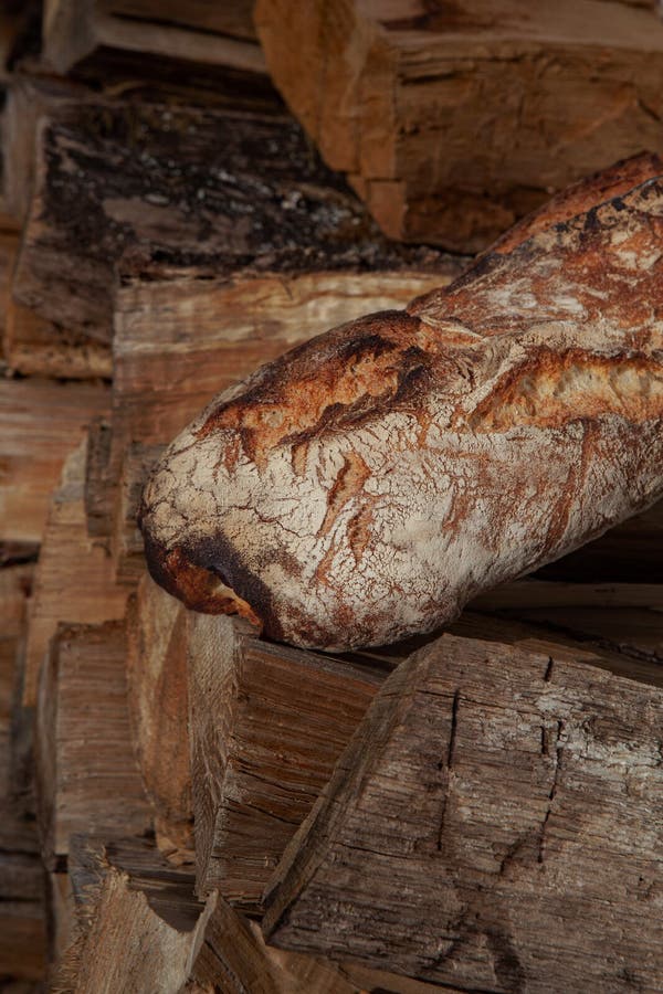 The Baker Put the Bread in the Barn Stock Photo - Image of close, baked ...