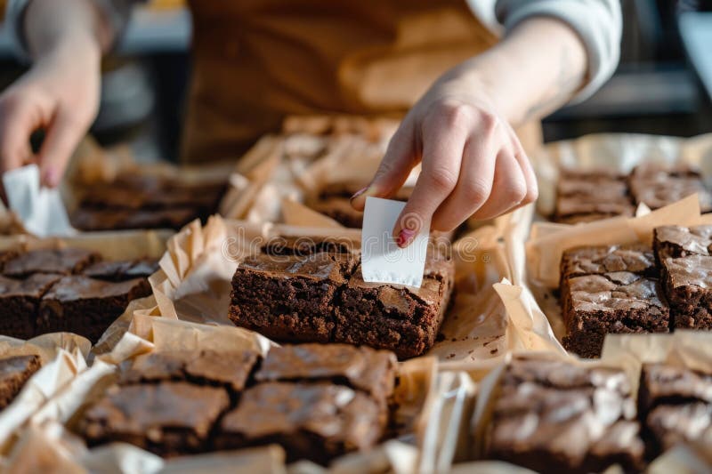 Baker S Delight: Assorted Brownies Ready for Delivery Stock Image ...