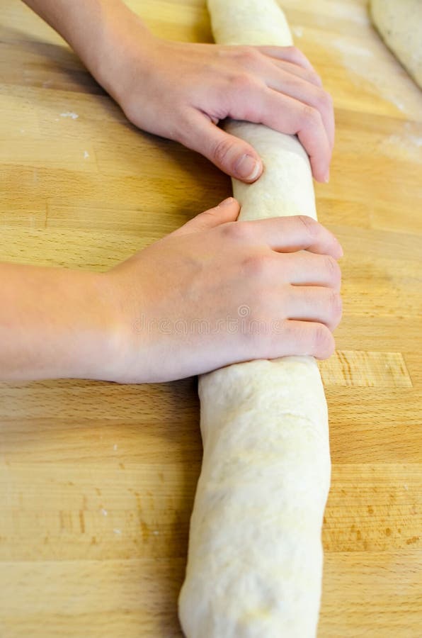 Hand of Baker or Apprentice Baker Preparing Bread Stock Image - Image ...
