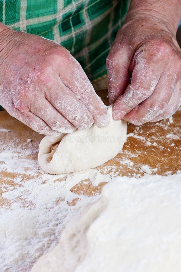 Baker S Hands Stuffing a Pie Stock Photo - Image of recipe, rolling ...