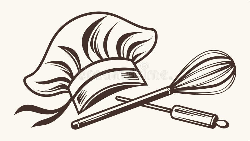 Baker Hat Whisk Vector, Pastry Chef Design, Bakery Tool Artwork Vector ...