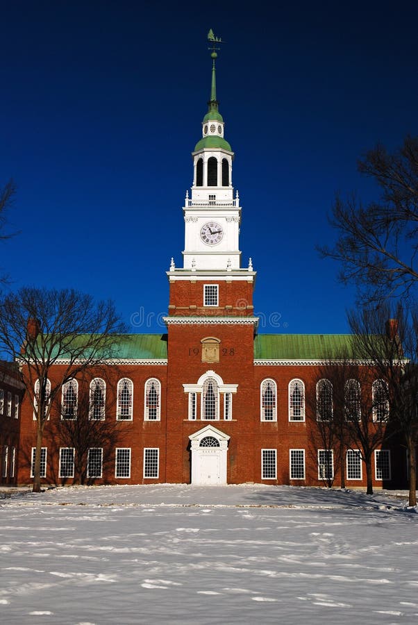 Baker Tower, Dartmouth University Editorial Stock Photo - Image of ...