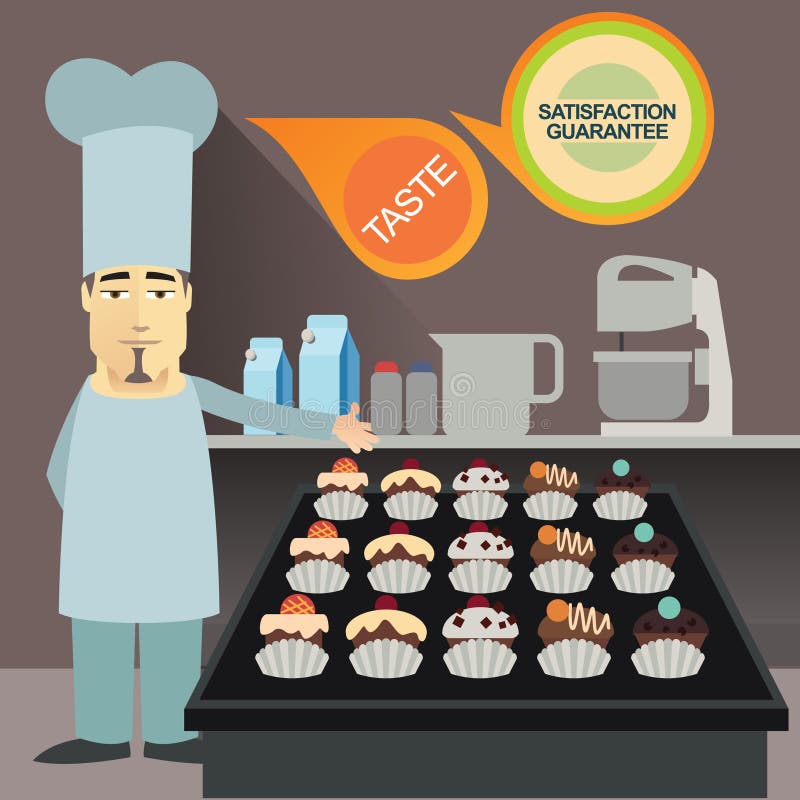 Baker. Vector Illustration Decorative Design Stock Vector ...