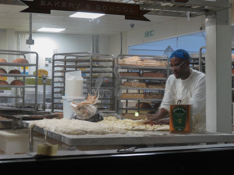 Baker at work in London editorial stock image. Image of vegetarian ...