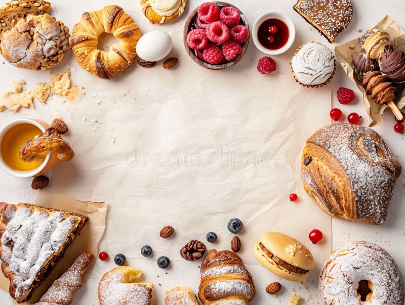 Bakery background graphic stock illustration. Illustration of ...