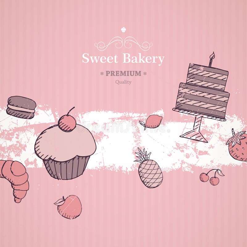 Bakery Background stock illustration. Illustration of cake - 55295189