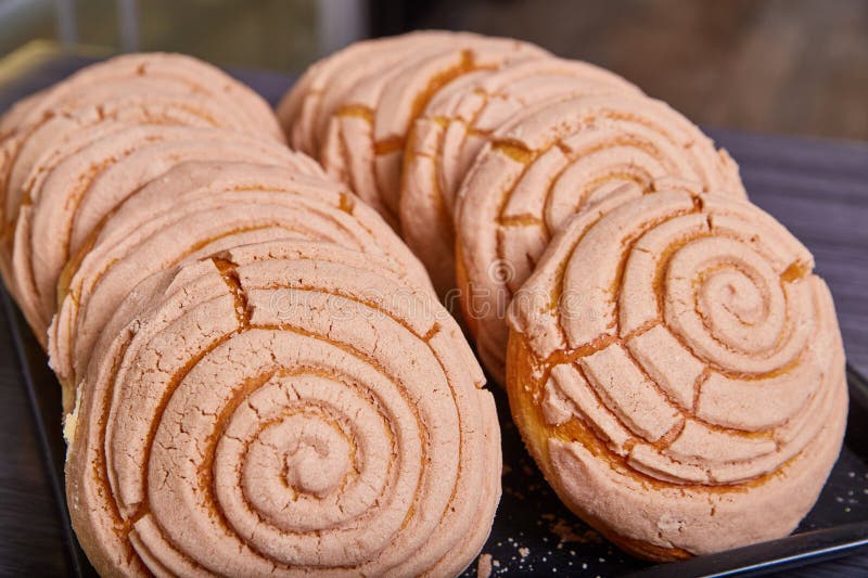 Bakery Baked Goods Conchas Mexican Sweet Bread Swirl Cinnamon or ...