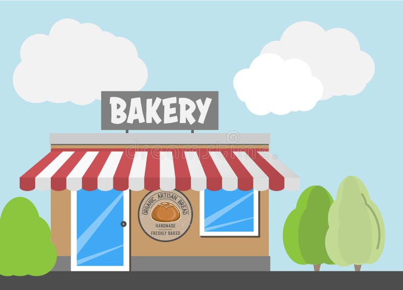 Bakery or Bakeshop Building Stock Vector - Illustration of flat ...