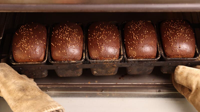 Bakery Baking Process in Factory. Bakery Activity. Process of Preparing ...