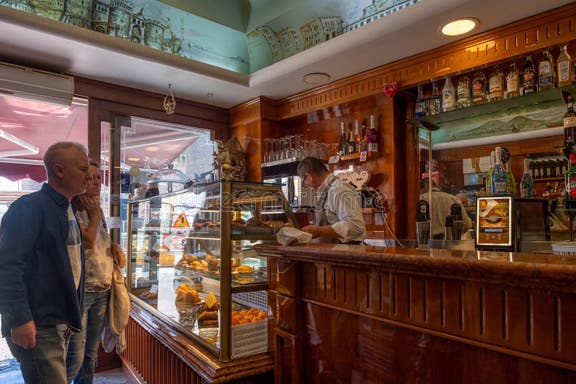 Bakery and Bar in Naples Italy Editorial Stock Photo - Image of harbor ...