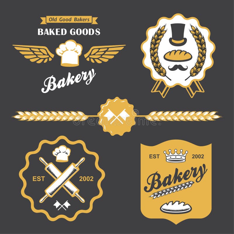Bakery Bread Vintage Retro Badges Labels Logo Stock Vector ... Bakery Bread Vintage Retro Badges Labels Logo Stock Vector ...