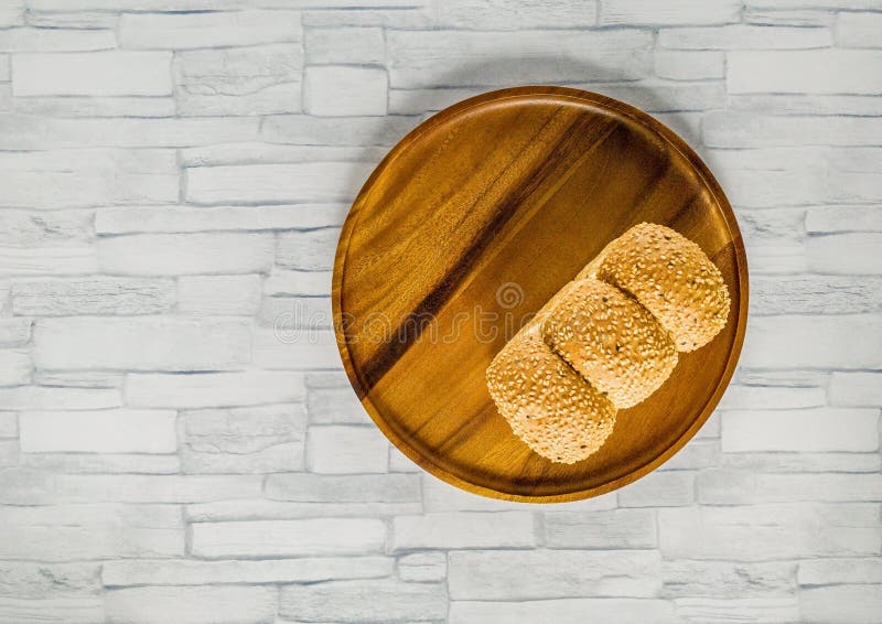 Bakery breakfast on plate stock photo. Image of brown - 192834114