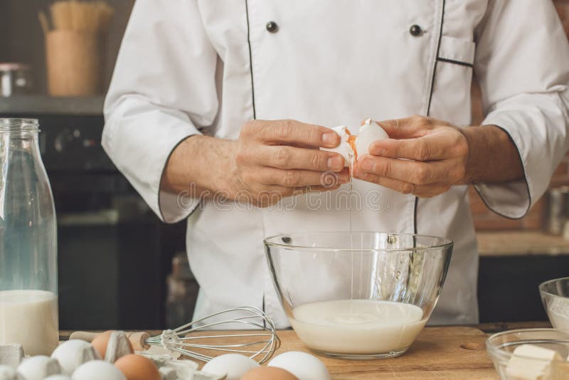 Bakery Chef Cooking Bake in the Kitchen Professional Stock Photo ...