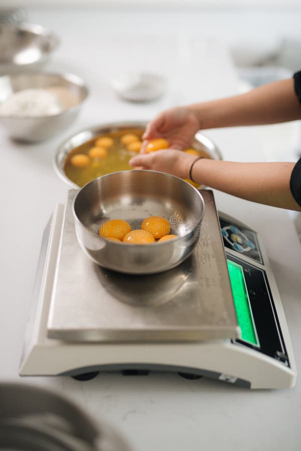Bakery Chef Cooking Bake in the Kitchen Professional Stock Image ...