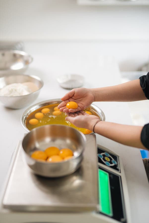 Bakery Chef Cooking Bake in the Kitchen Professional Stock Image ...