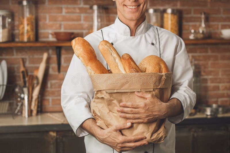 Bakery Chef Cooking Bake in the Kitchen Professional Stock Photo ...