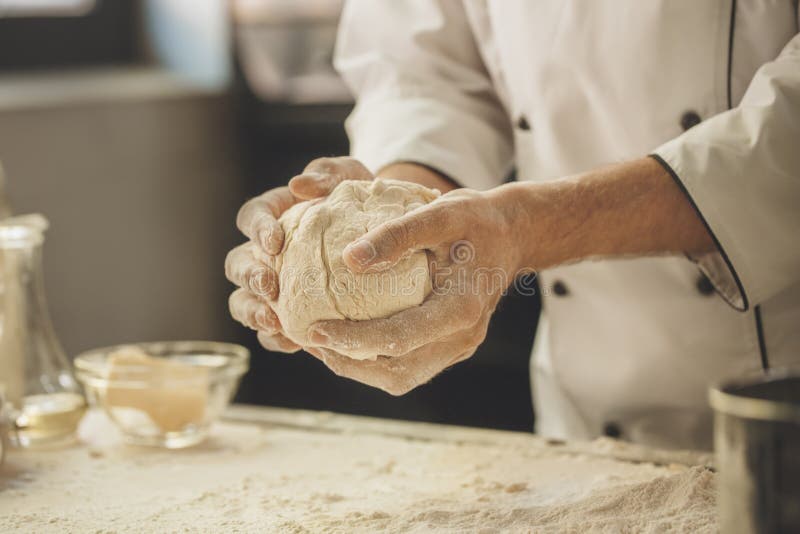Bakery Chef Cooking Bake in the Kitchen Professional Stock Photo ...