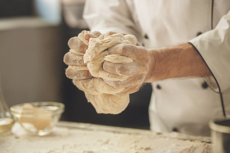 Bakery Chef Cooking Bake in the Kitchen Professional Stock Photo ...