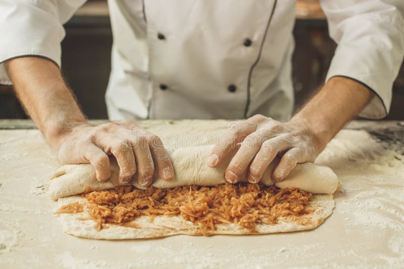 Bakery Chef Cooking Bake in the Kitchen Professional Stock Photo ...