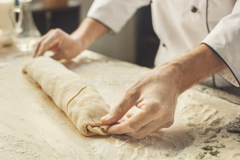 Bakery Chef Cooking Bake in the Kitchen Professional Stock Photo ...