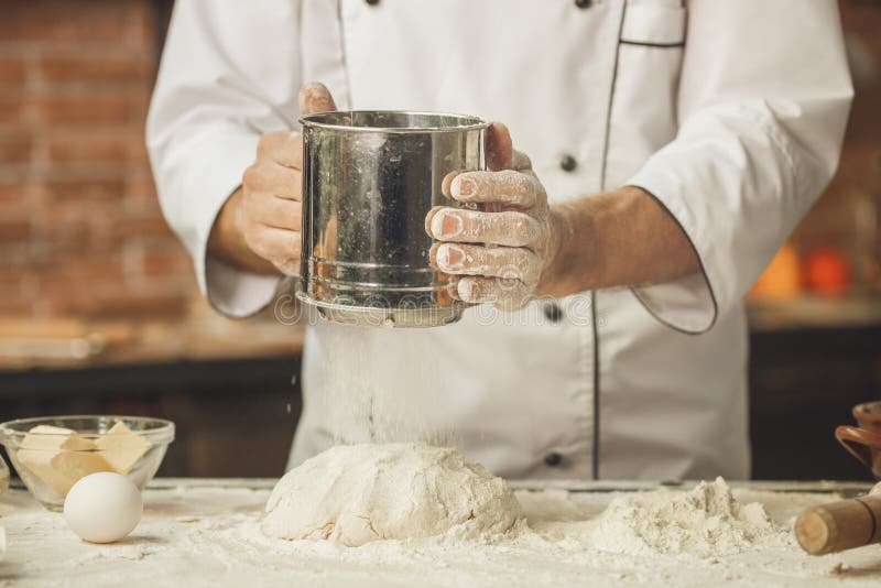 Bakery Chef Cooking Bake in the Kitchen Professional Stock Photo ...