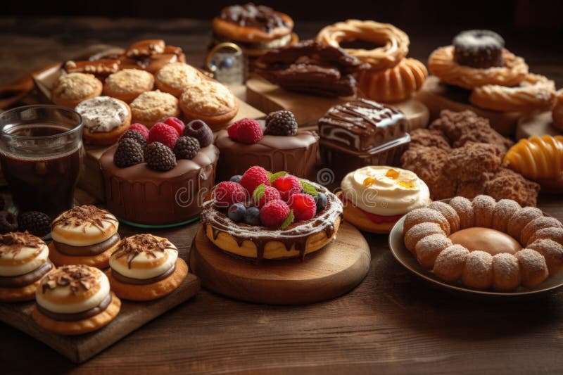 Bakery and Confectionery Products Beautiful Image Generative AI Stock ...