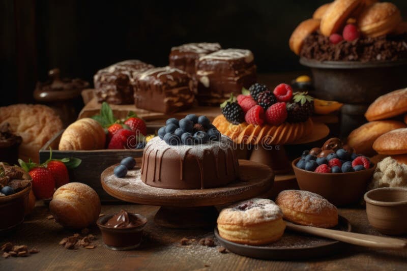 Bakery and Confectionery Products Beautiful Image Generative AI Stock ...
