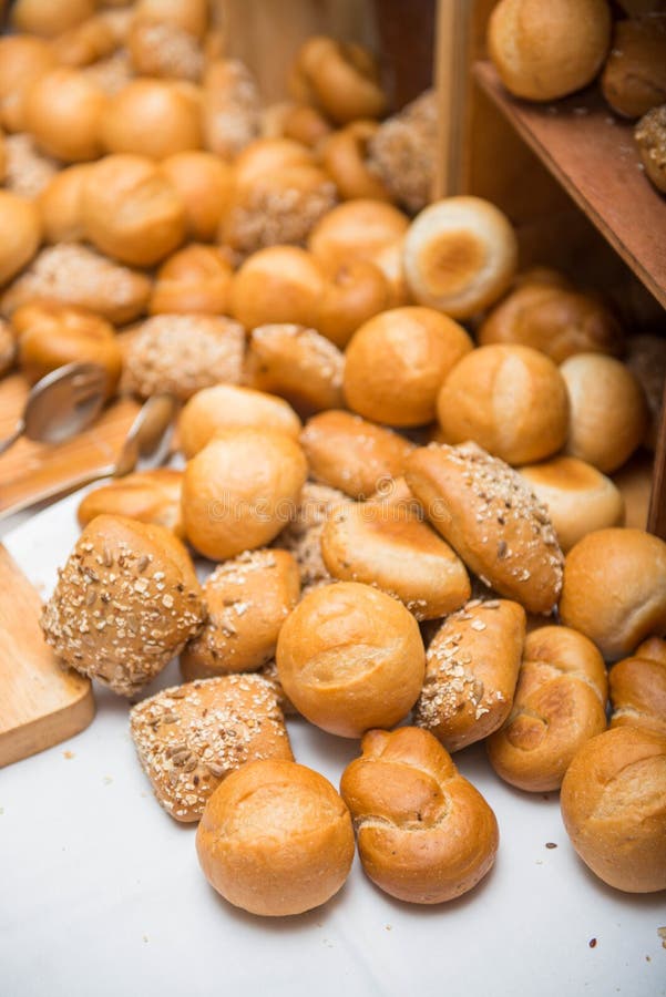Bread Corner in Line Buffet Breakfast Stock Photo - Image of food ...