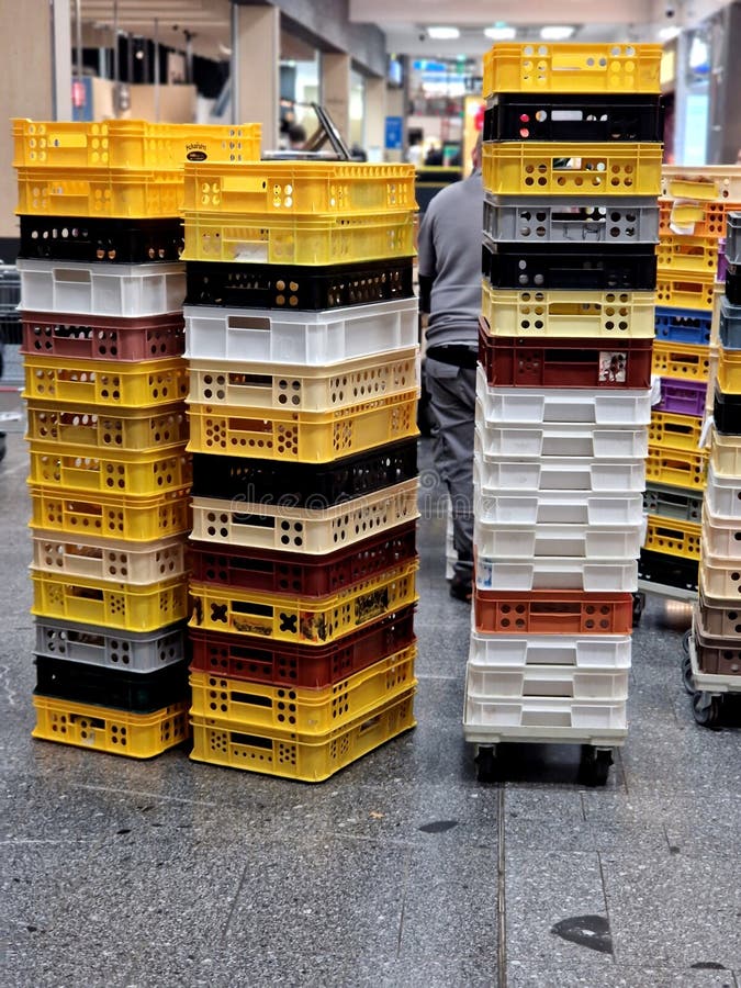 Bakery Crate Warehouse. Pastries from the Bakery are Stock Photo ...