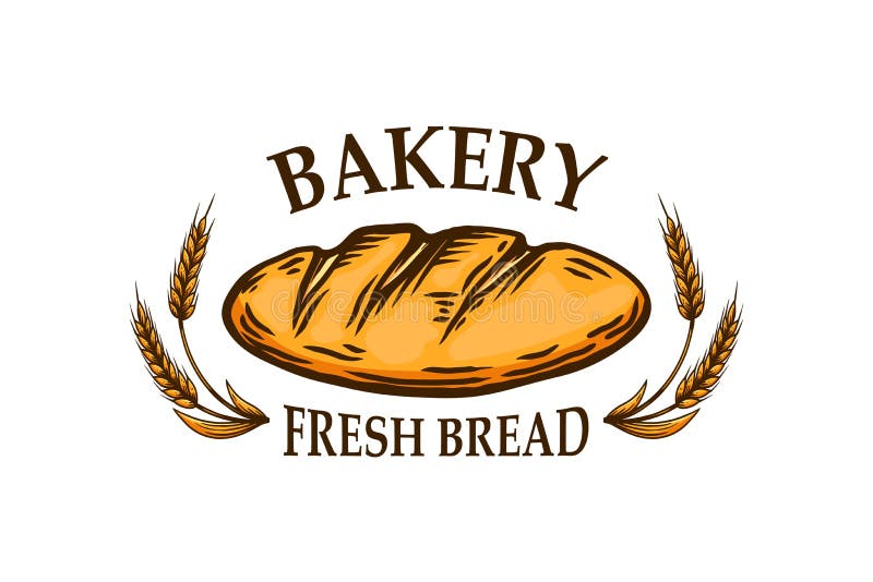 Bakery Emblem with Bread Illustration. Design Element for Emblem, Sign ...