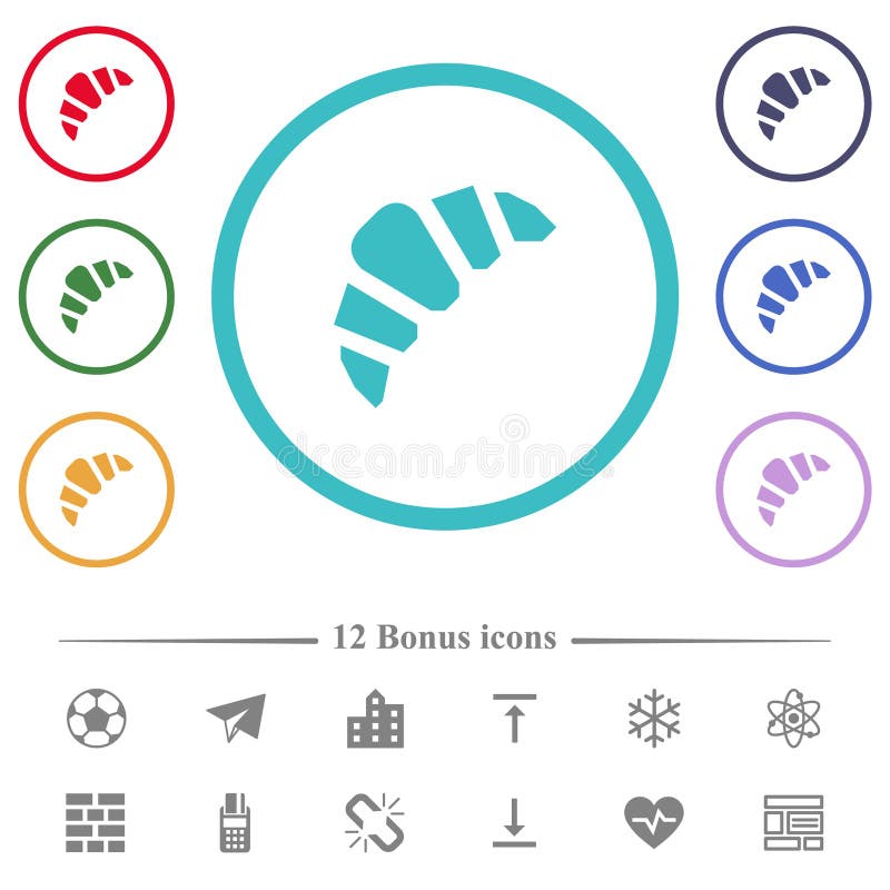 Bakery Icons In Rounded Color Menu Buttons Stock Vector Illustration