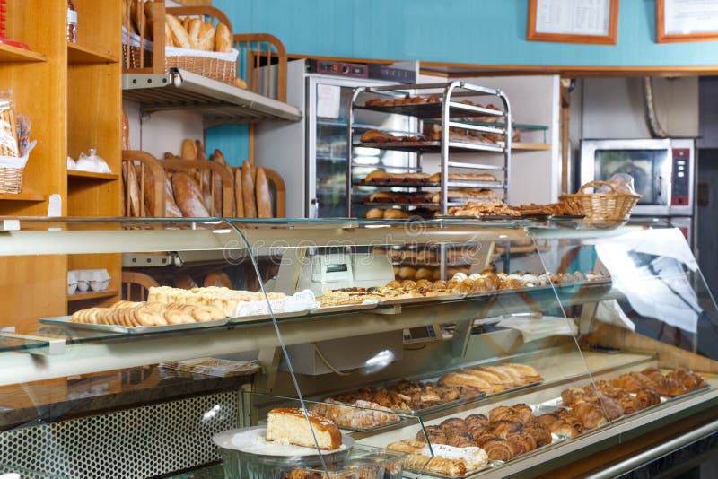 Bakery glass display stock image. Image of bakeshop - 156950629