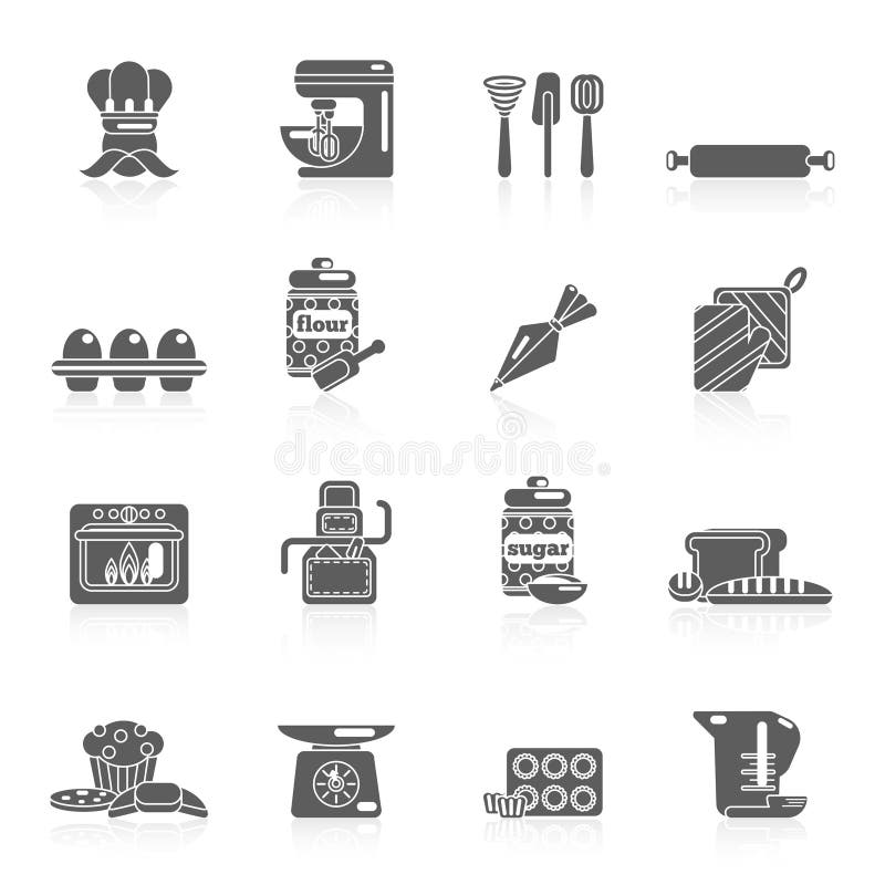Bakery Icon Black stock vector. Illustration of black - 47462803