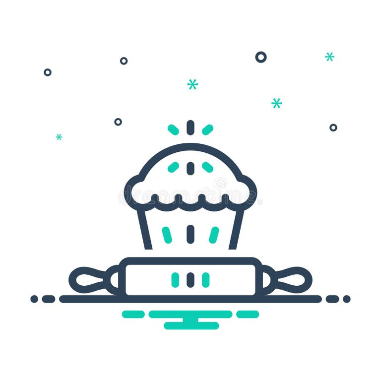 Mix Icon for Bakery, Cake and Food Stock Vector - Illustration of ...