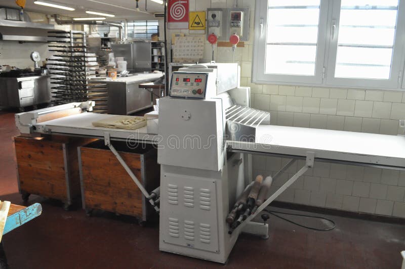 Bakery Industrial Machinery Stock Image - Image of machines, sweet ...