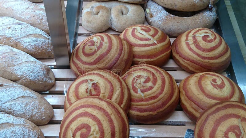 Bakery Interior Landscape, Big Bread, Very Delicious Stock Image ...