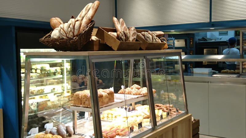 Bakery Interior Landscape, Big Bread, Very Delicious Editorial ...
