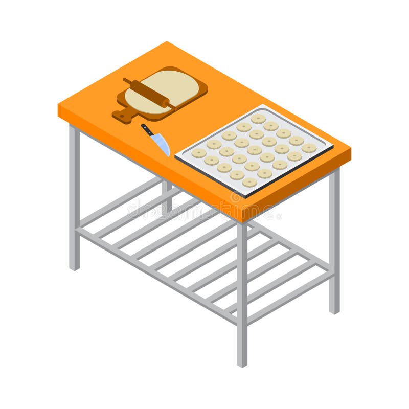 Bakery Isometric Interior Icon Stock Vector - Illustration of prepare ...