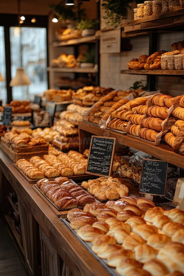 Bakery Item Display, a Captivating Bakery Item Display Featuring an ...