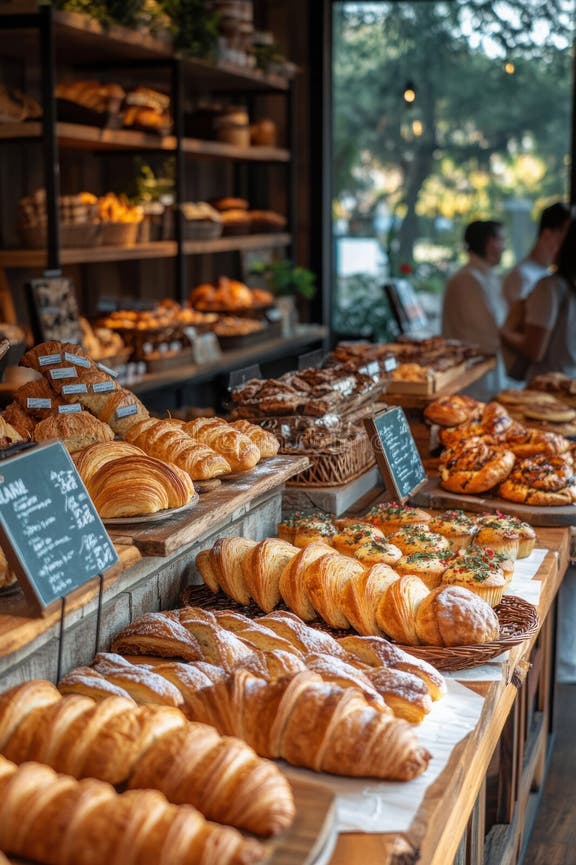 Bakery Item Display, a Captivating Bakery Item Display Featuring an ...