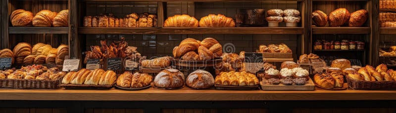 Bakery Item Display, a Captivating Bakery Item Display Featuring an ...