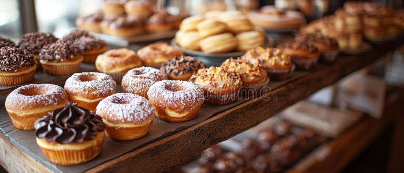 Bakery Item Display, a Delightful Bakery Item Display Featuring an Eye ...
