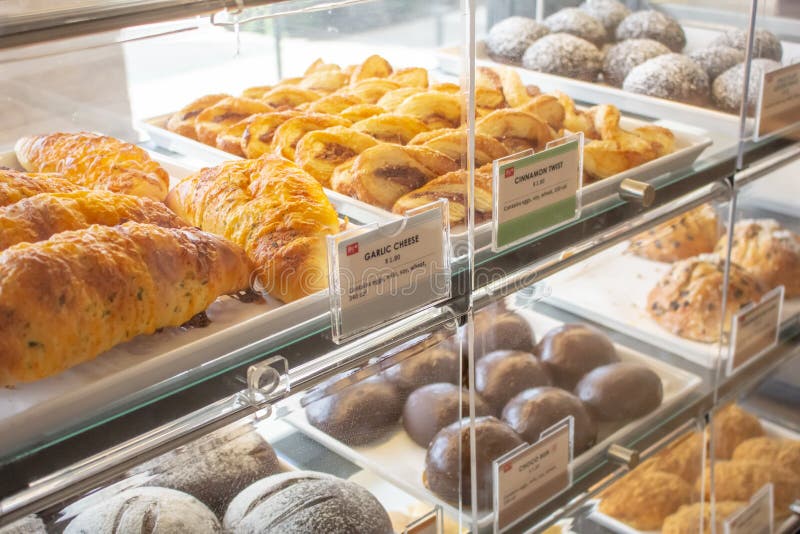 85 Degrees Bakery items editorial stock photo. Image of meal - 158163168