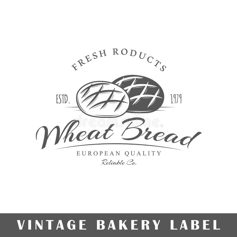 Bakery label template stock vector. Illustration of business - 104907655