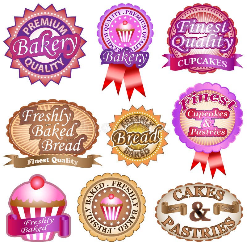 Bakery Labels stock vector. Illustration of home, bakery - 28691932