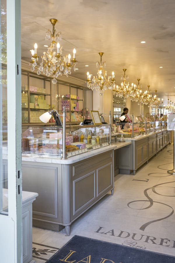 A bakery Laduree shop editorial image. Image of church - 319911595