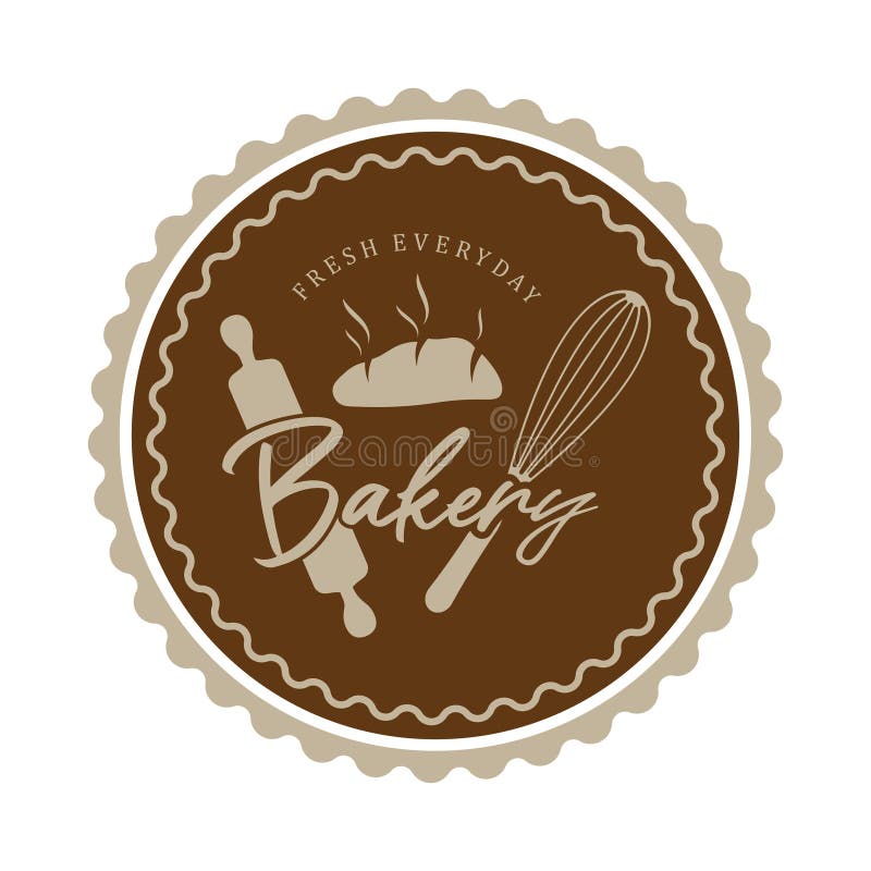Bakery Logo Badge Retro Vector Illustration.for Cupcake,bakery Stock ...