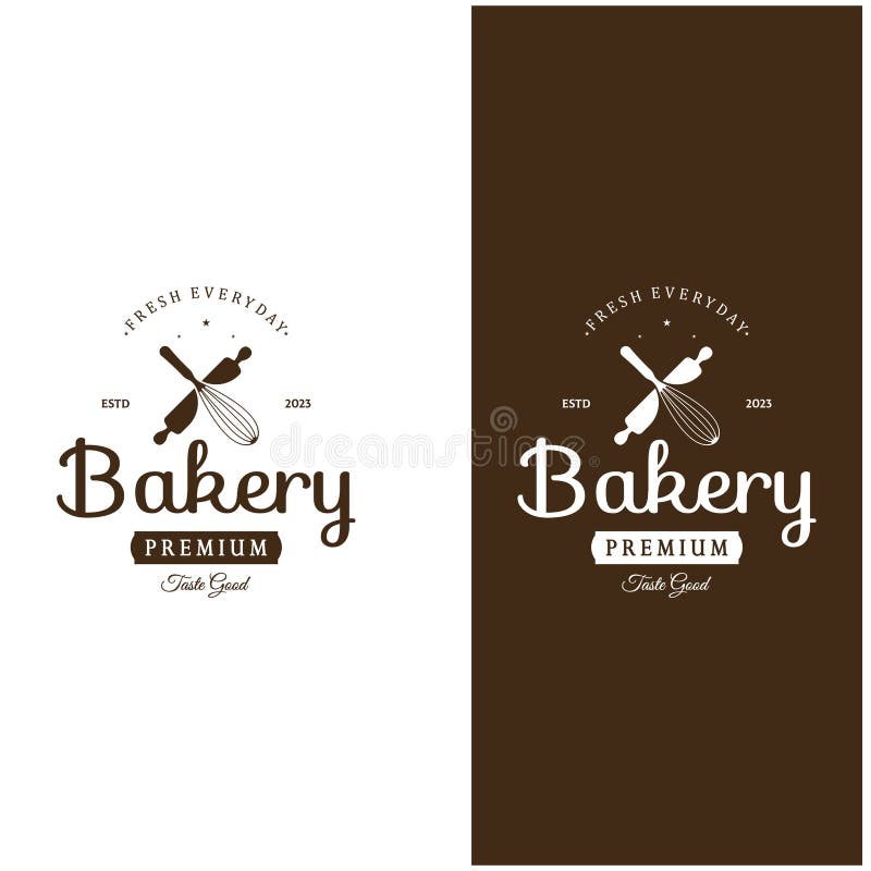Bakery Logo Badge Retro Vector Illustration.for Cupcake,bakery Stock ...
